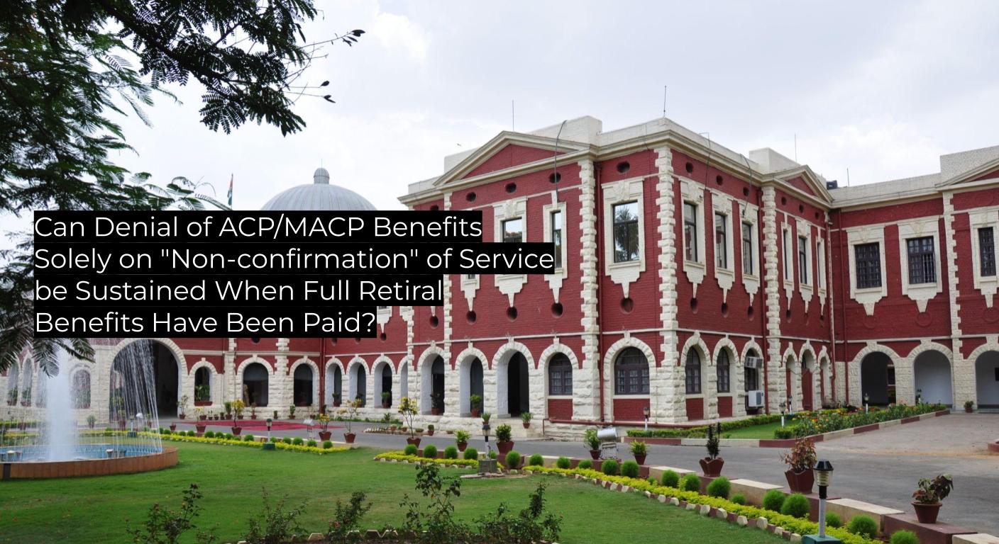 Can Denial of ACP/MACP Benefits Solely on "Non-confirmation" of Service ...